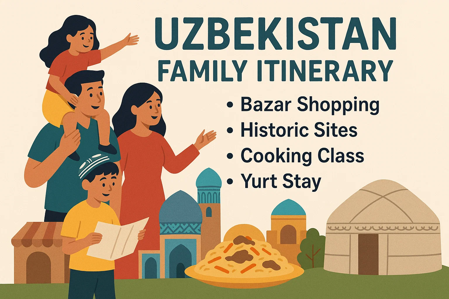 Best 7-Day Uzbekistan Family Itinerary for Families with Kids - eVisa ...
